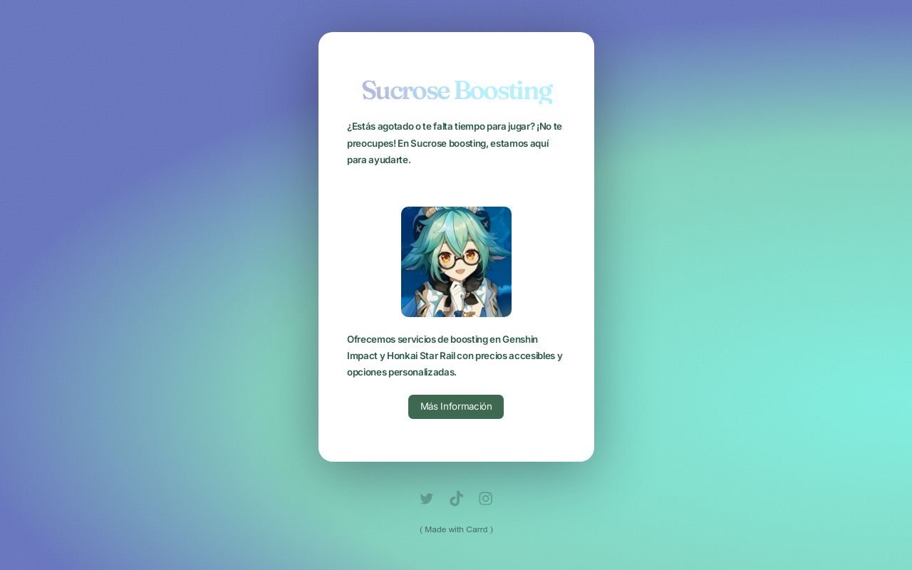 Sucrose Boosting